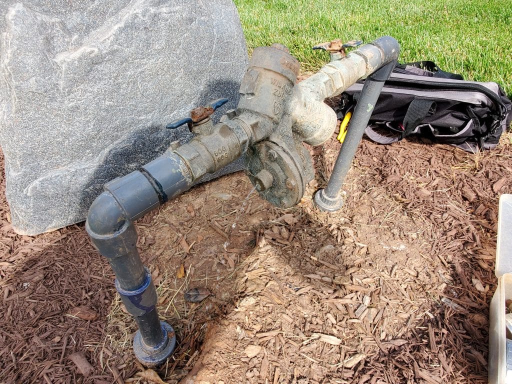 Old backflow system | Doctor Sprinkler